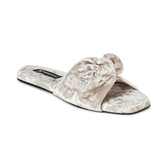 INC International Concepts | Shoes | Inc Velour Knot Opentoe Flat Slide ...